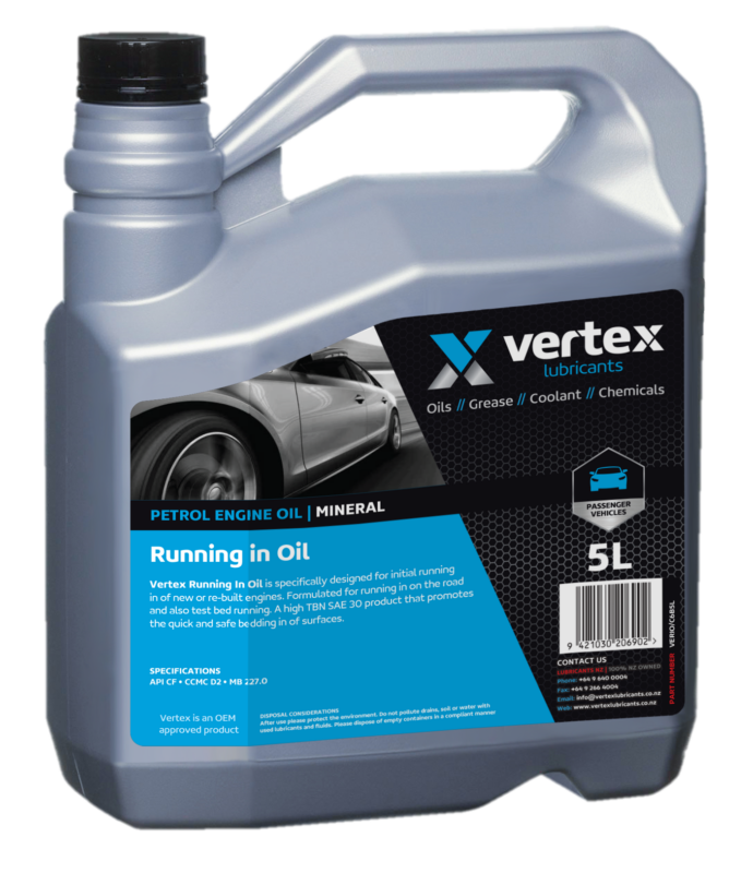 RUNNING IN OIL 30 5 LITRE - Vertex Lubricants