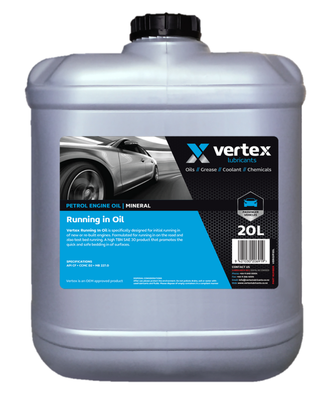 Running In Oil 30 - Vertex Lubricants