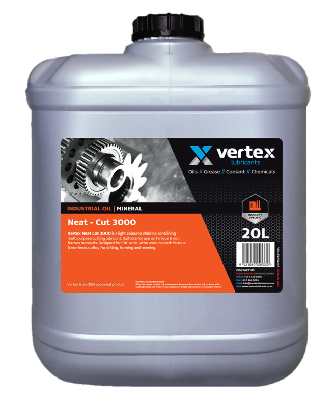NEAT-CUT 3000 20 LITRE - Vertex Lubricants