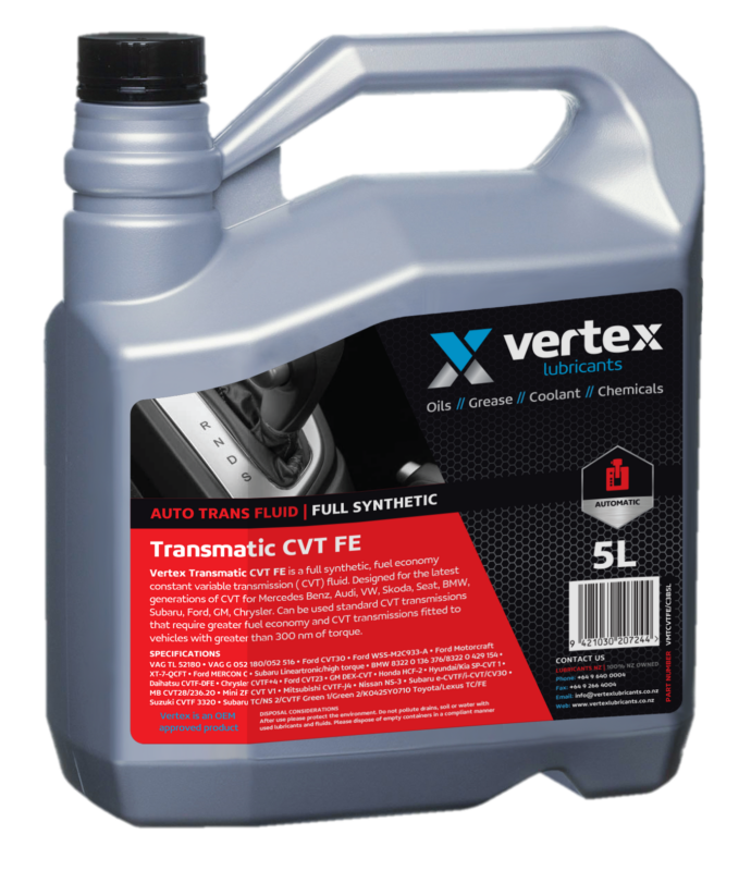 TRANSMATIC CVT FE 5 LITRE - Vertex Lubricants